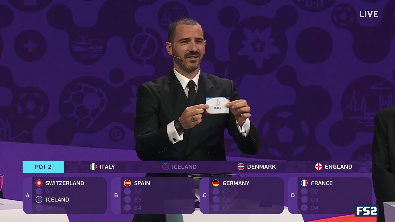 Italy, Iceland, Denmark, England selected from Pot 2 | UEFA Women's Euro 2025 Draw | Fox News Video