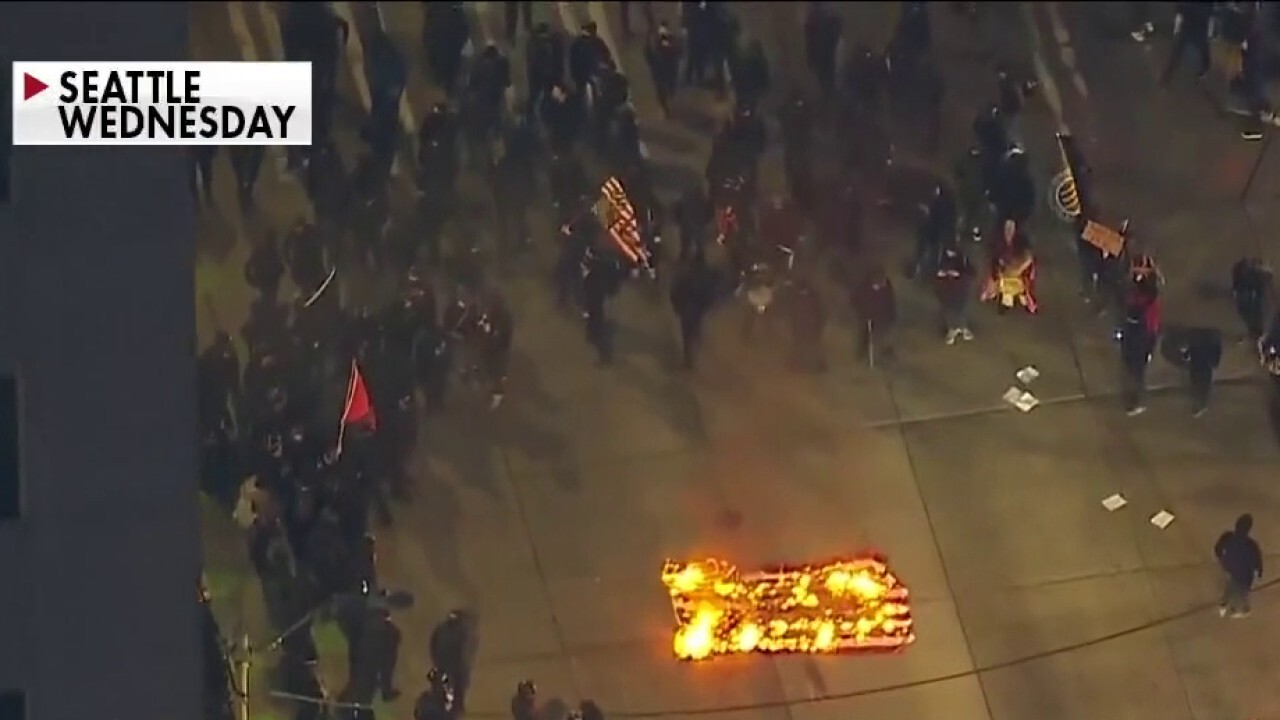 Violent Inauguration Day protests take place on West Coast | Fox News Video