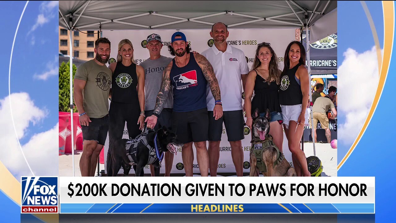 Hero dogs honored with $200K donation to Paws for Honor | Fox News Video