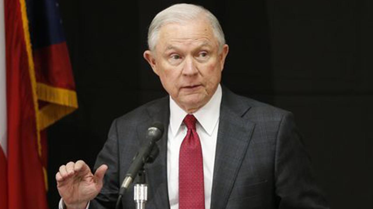 Attorney General Jeff Sessions holds press conference on crime | Fox ...