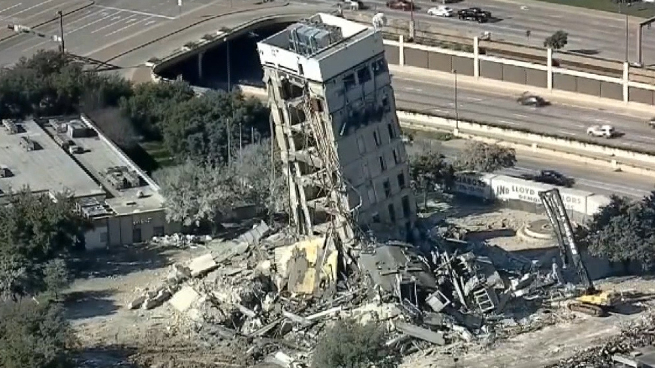 'Leaning Tower of Dallas' remains standing after building implosion ...