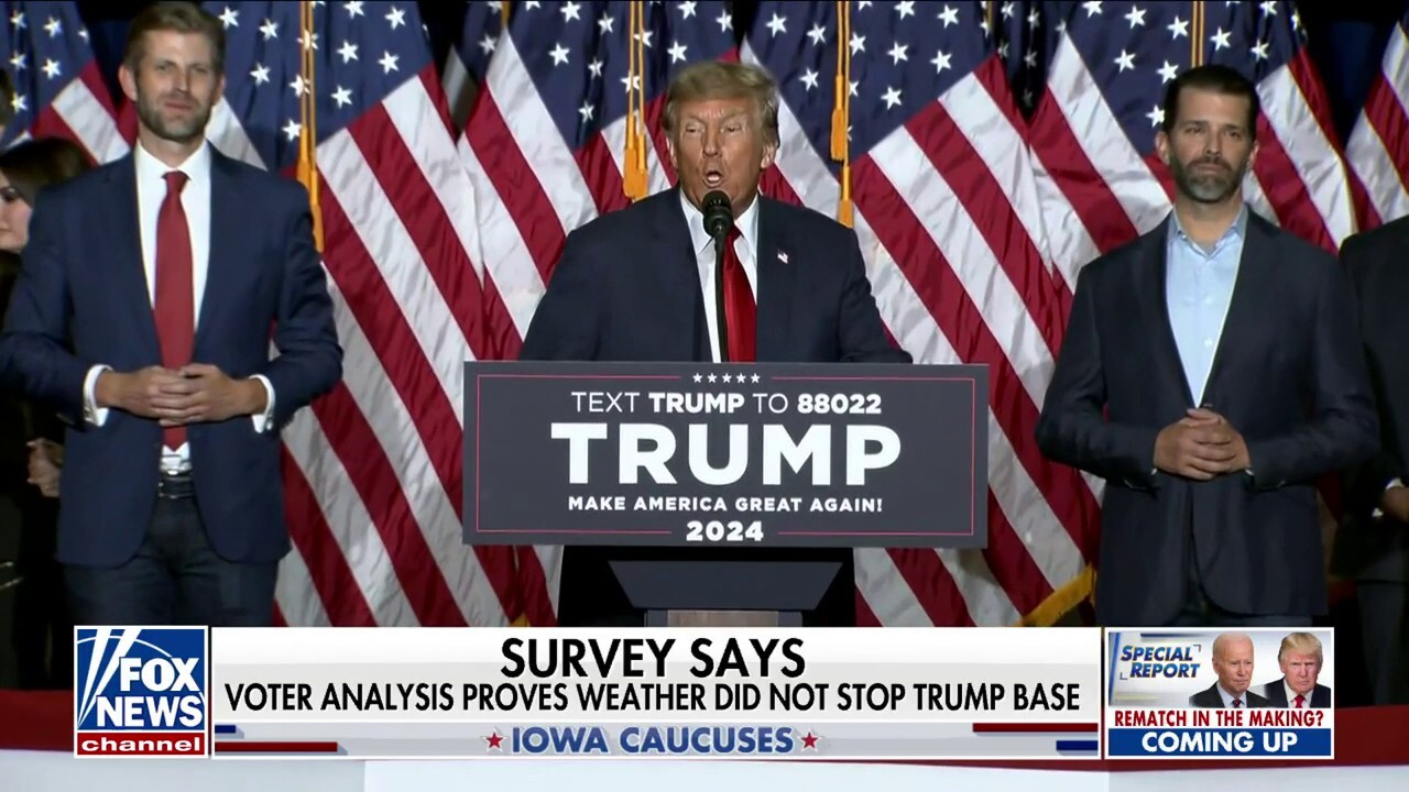 Bad weather did not stop Trump base from voting in the Iowa caucuses ...