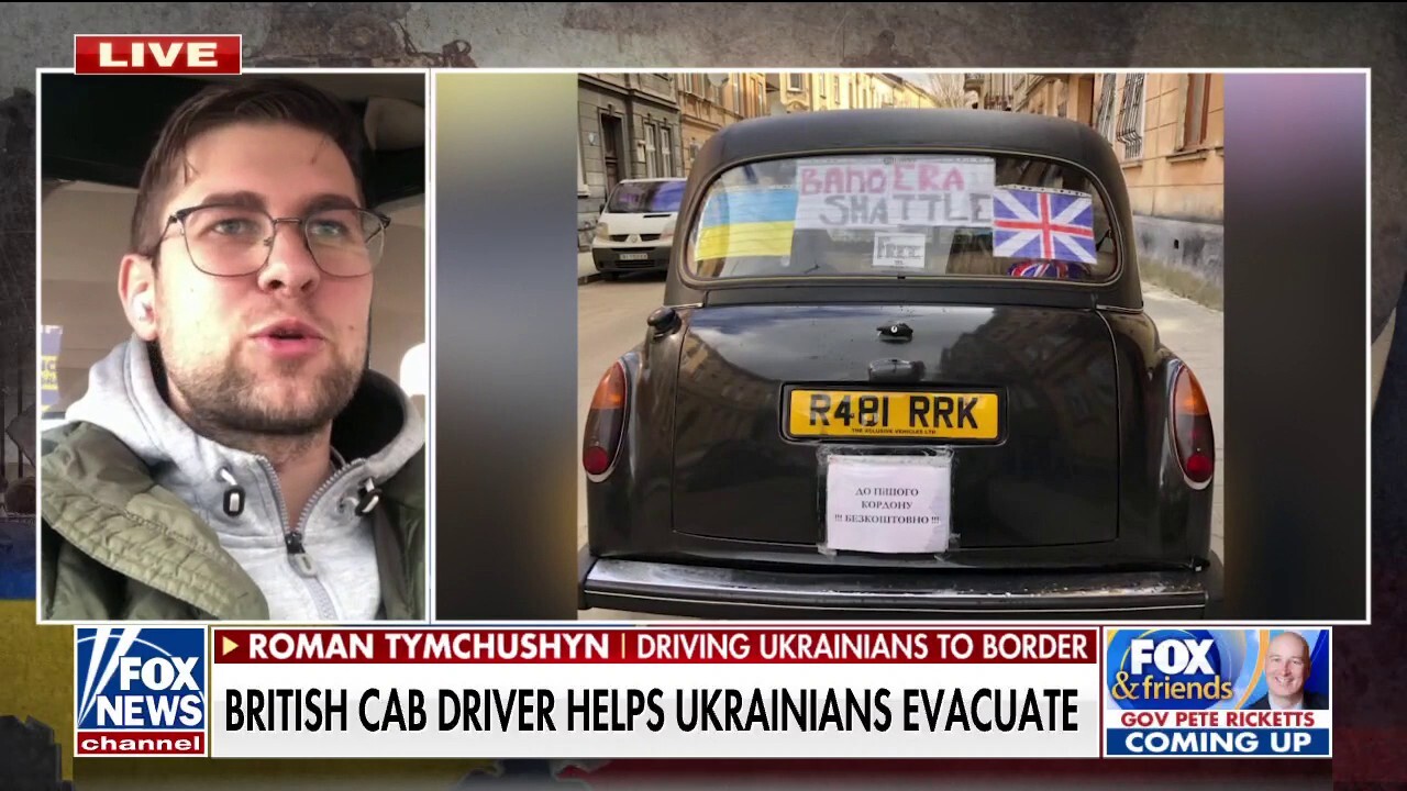 British cab driver helps transport Ukrainian refugees to border | Fox ...