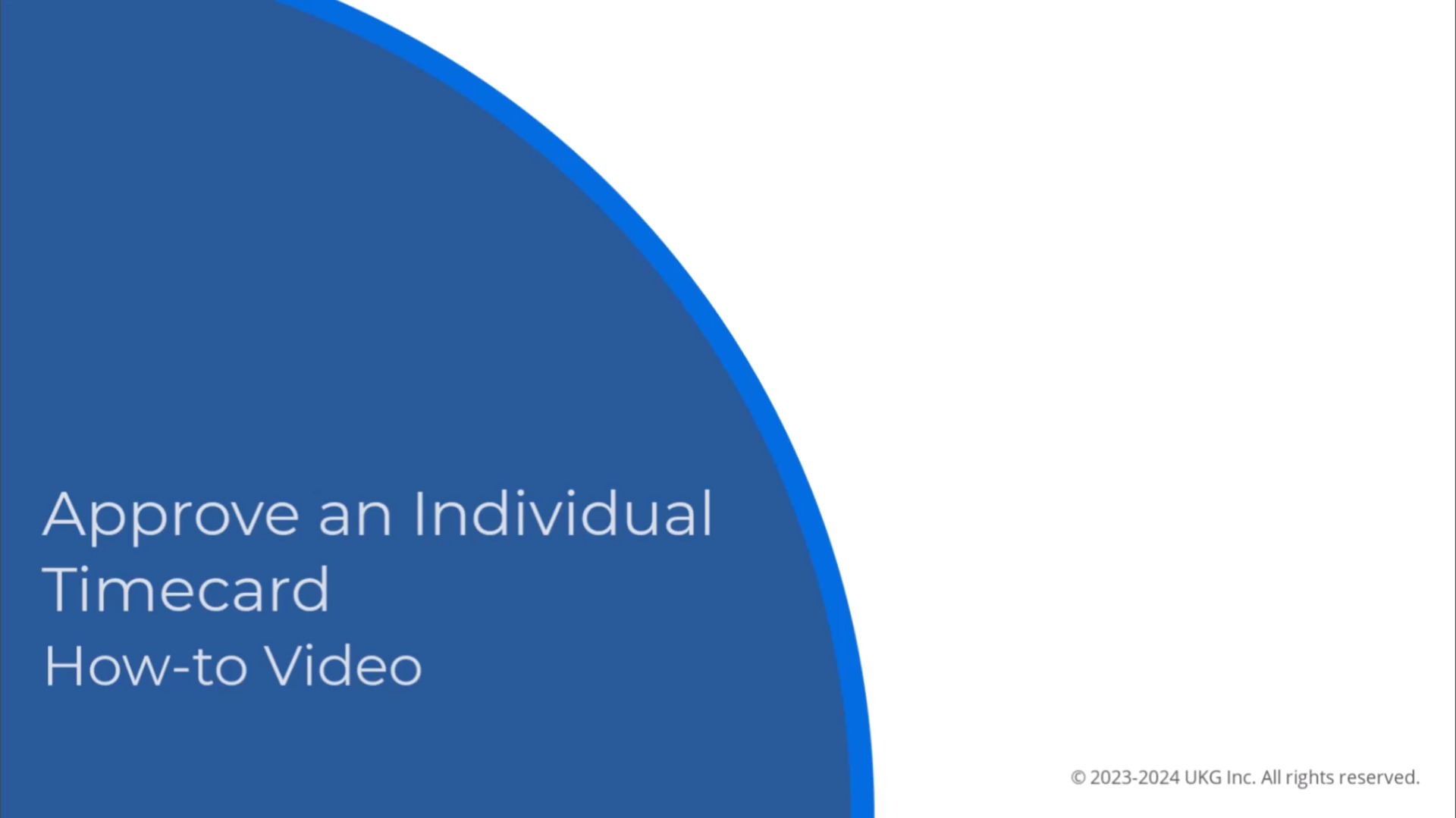 Resolve Timecard Exceptions Timekeeping Manager How To Video
