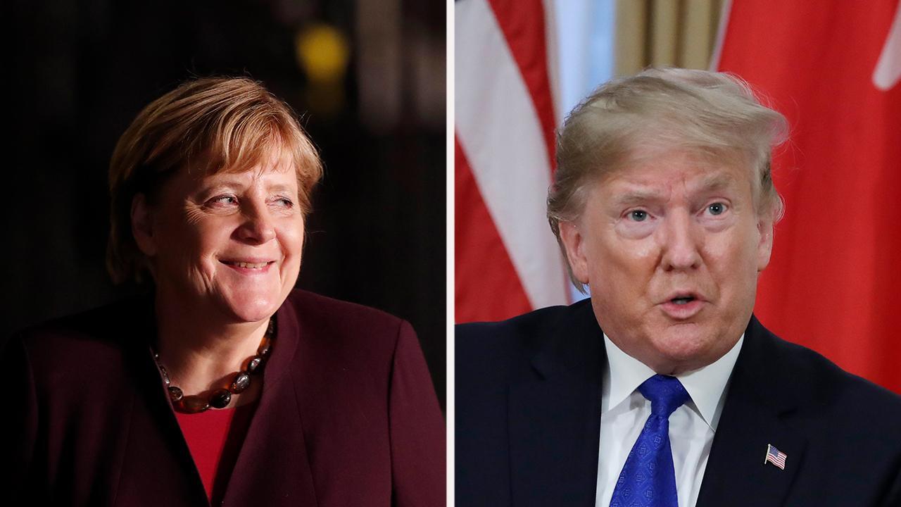 Trump participates in bilateral meeting with Angela Merkel | Fox ...