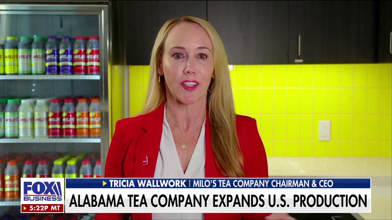 Milo's Tea Company CEO unveils facility that will 'double' capacity | Fox Business Video