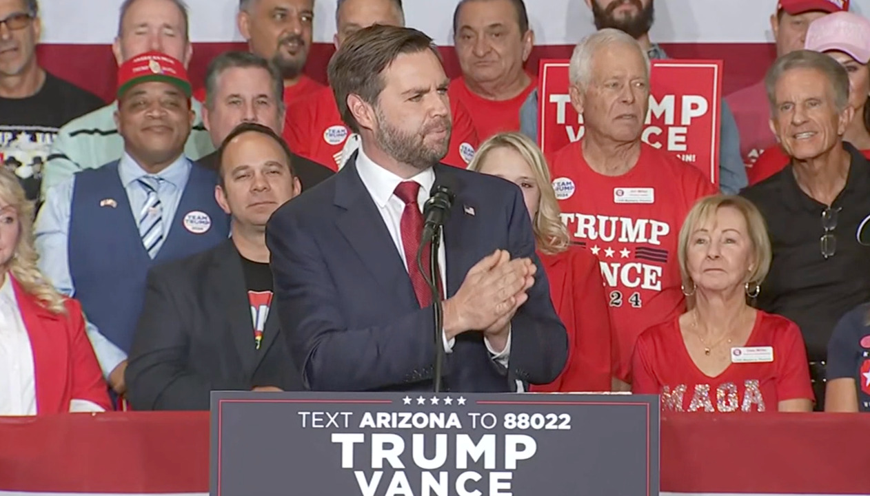 WATCH LIVE: JD Vance courts voters in critical swing state Arizona ...