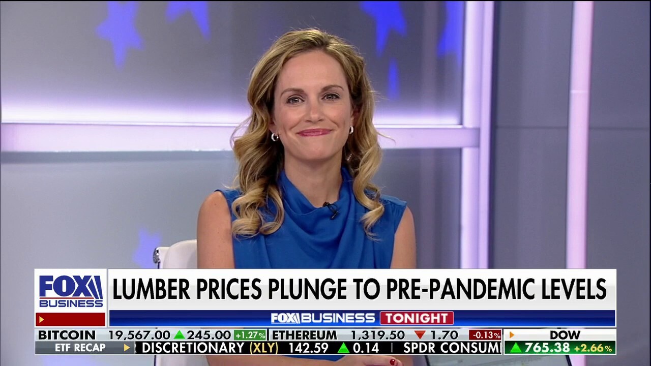Lumber prices plunge to pre-pandemic level | Fox Business Video