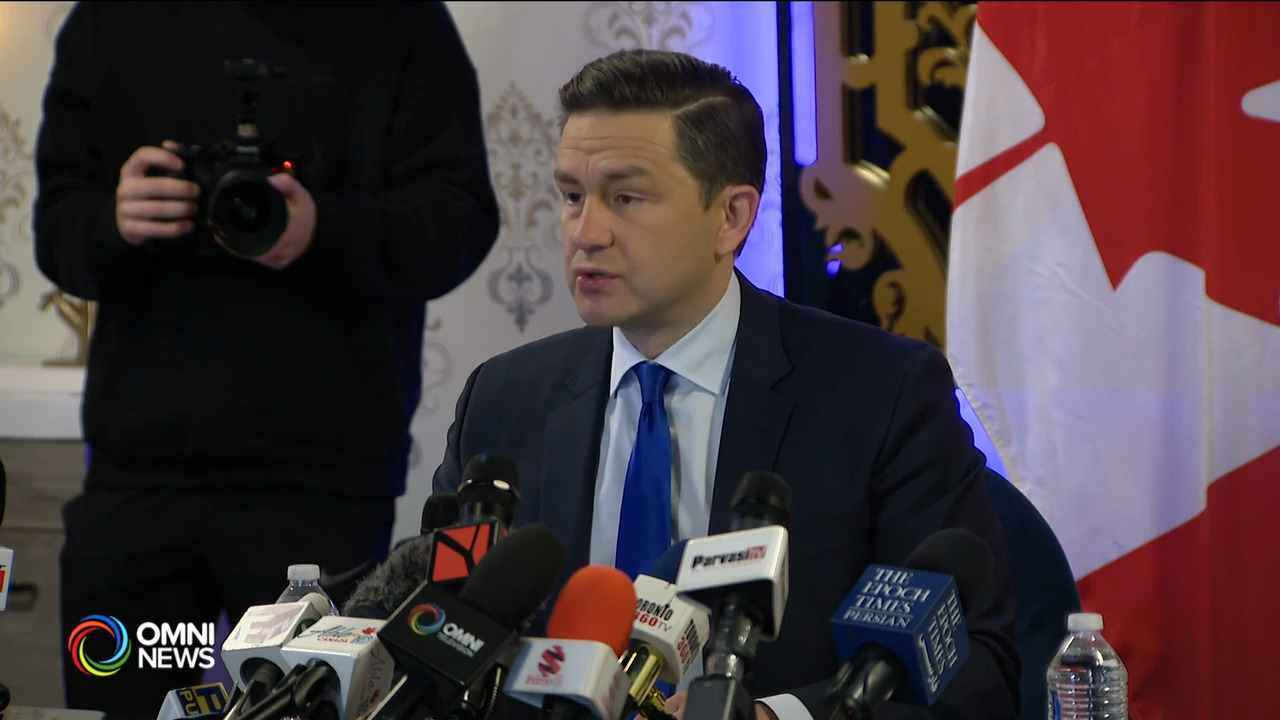 Pierre Poilievre outlines party's stance on auto thefts in Brampton - OMNI
