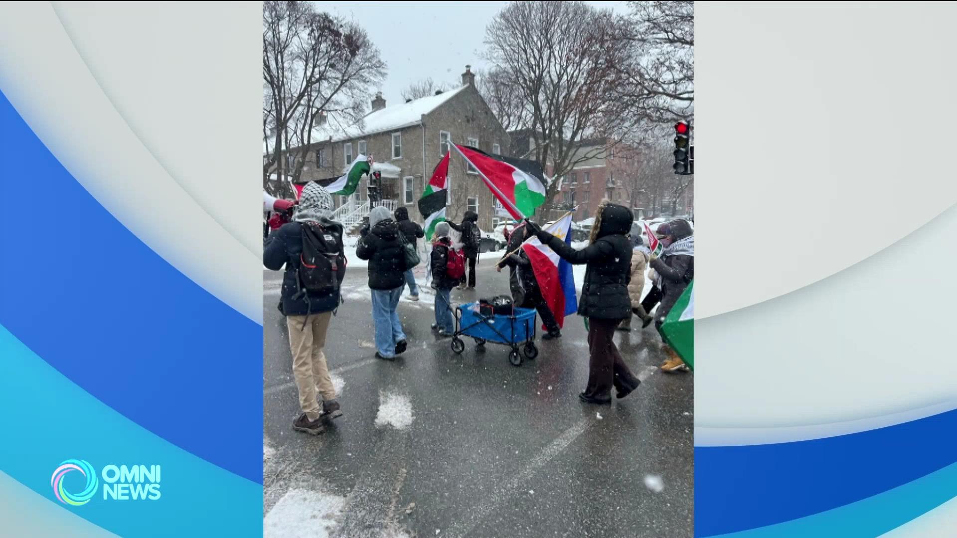 Mga Pilipino sumasali sa mga demonstrasyon para sa Palestine - OMNI
