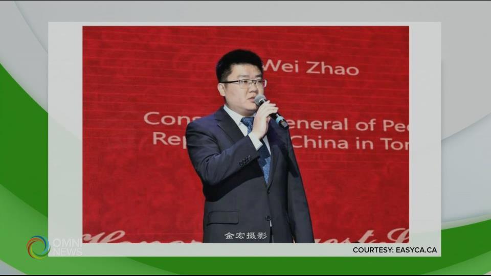 Isang araw bago ang pagpapa-alis sa Chinese diplomat na dineklarang ...